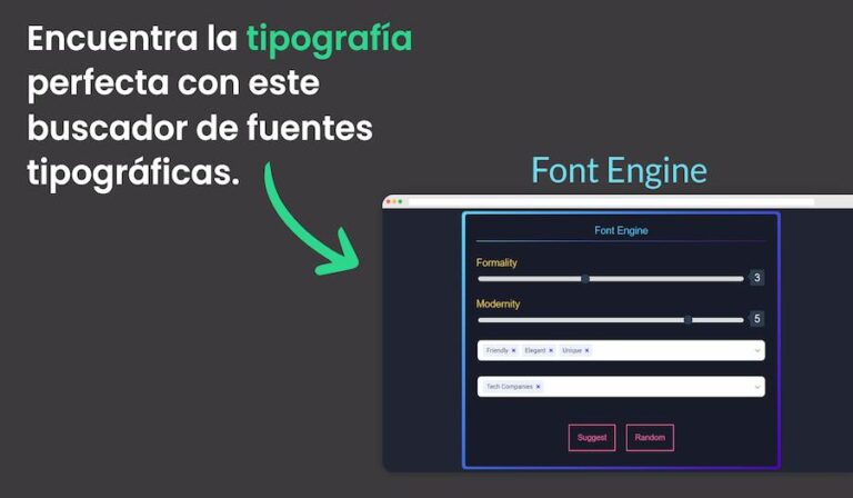 Font Engine: encuentra la tipografía adecuada con este buscador