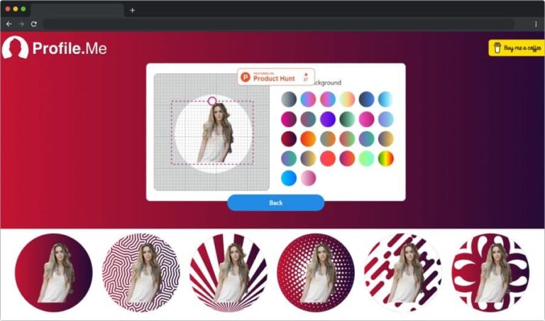Profile Me: crear imágenes de perfil profesionales para redes sociales