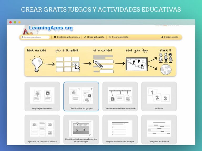 LearningApps: crear ejercicios, actividades y juegos educativos