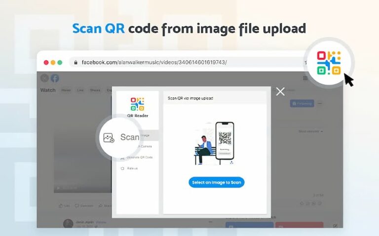 Lector y generador de códigos QR gratuito para navegador Chrome