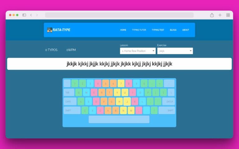 Escribir más rápido con este tutorial de mecanografía online