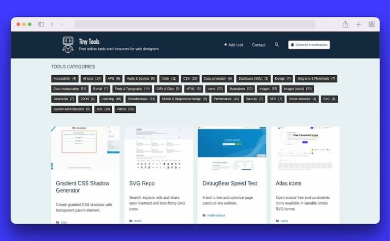 Tiny Tools: herramientas online y gratis para diseñadores