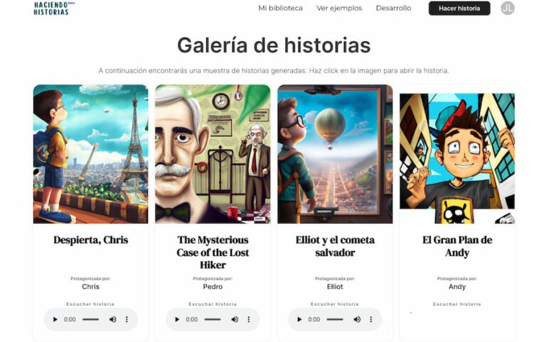 Haciendo historias: crea gratis cuentos o historias con IA