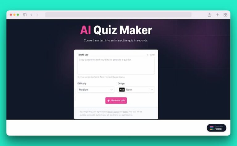 AI Quiz Maker: crear un Quiz gratis en menos de 60 segundos