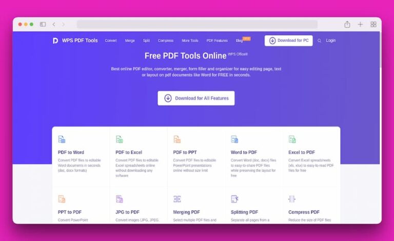 WPS PDF Tools: herramientas web gratuitas para trabajar con PDF