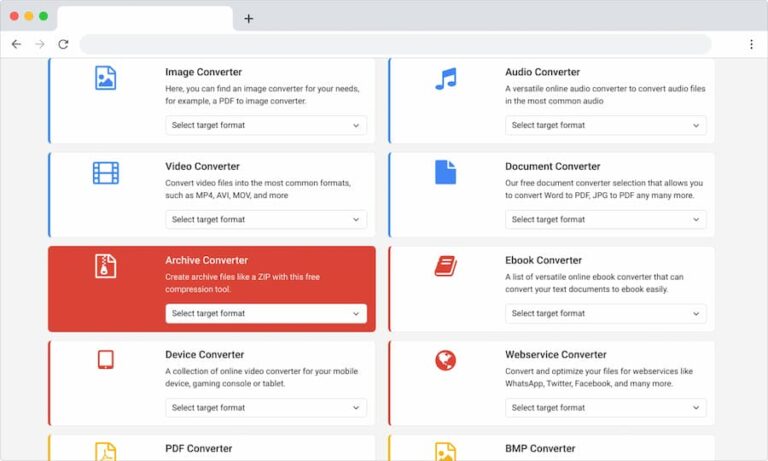 SkyConvert: convertidor online y gratis para todo tipo de archivos