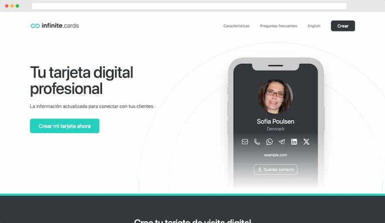 Crear tarjeta de presentación digital en minutos y gratis