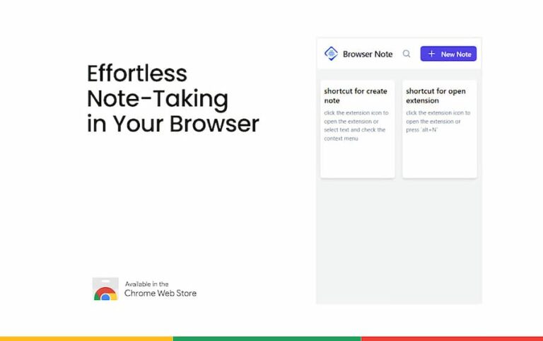 Browser Note: extensión para Chrome que simplifica tomar notas