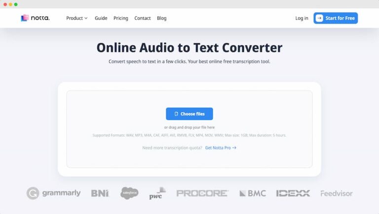 Convertir audio a texto gratis y en línea