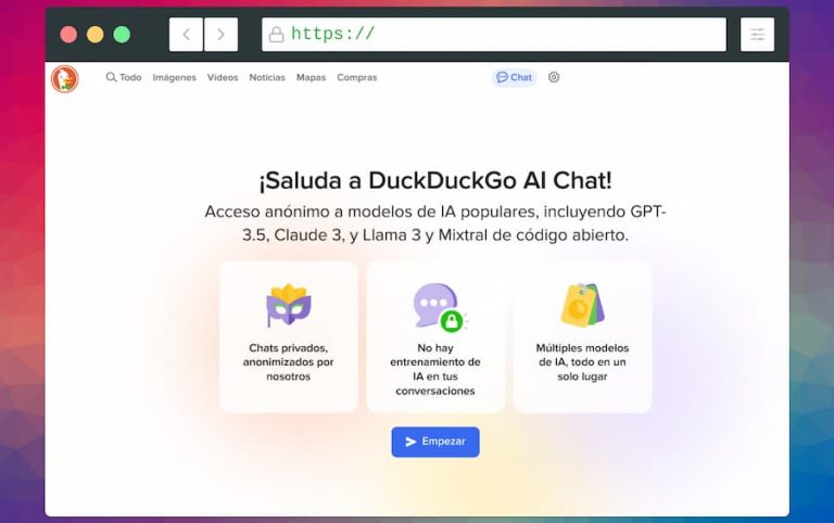DuckDuckGo AI Chat: chat privado con tus chatbots de IA favoritos