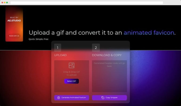 Animated Favicon Generator: crea un favicon animado gratis