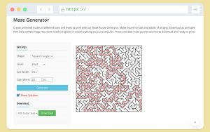 Maze Generator: crea pasatiempos de laberintos en segundos