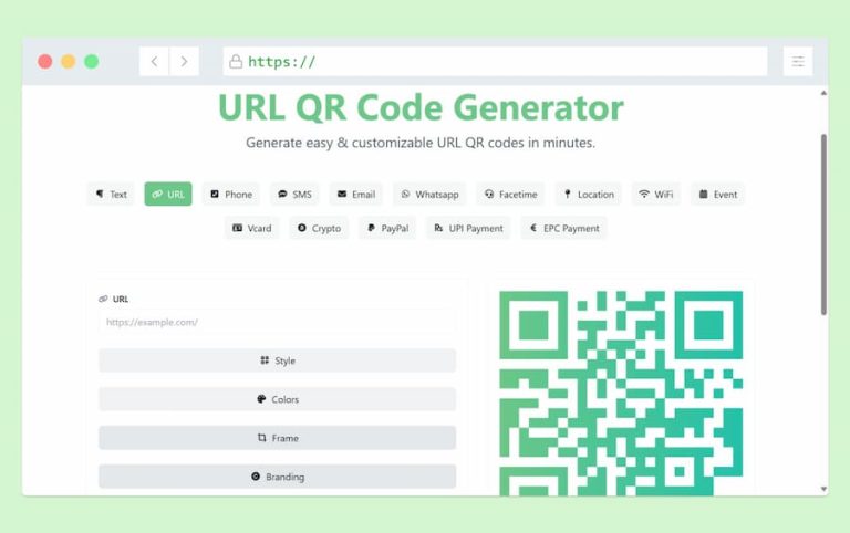 URL QR Code Generator: crea y personaliza códigos QR gratis