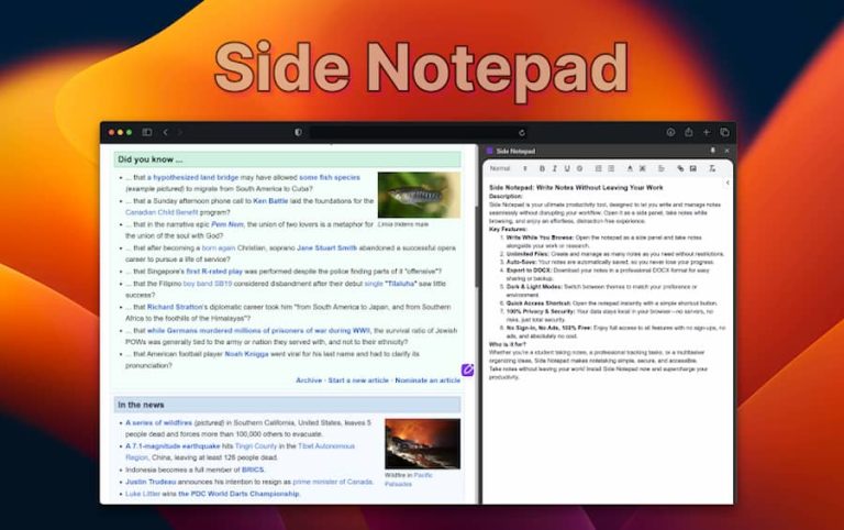 Side Notepad: bloc de notas que mejora tu productividad