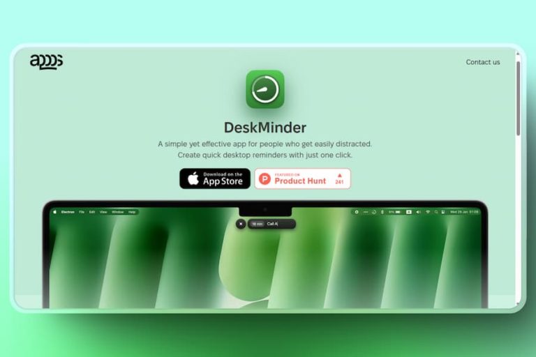 DeskMinder: recordatorios rápidos para tu Mac